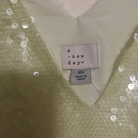 a new day | Dresses | Lime Green Sequin Mini Dress Perfect For Any ...